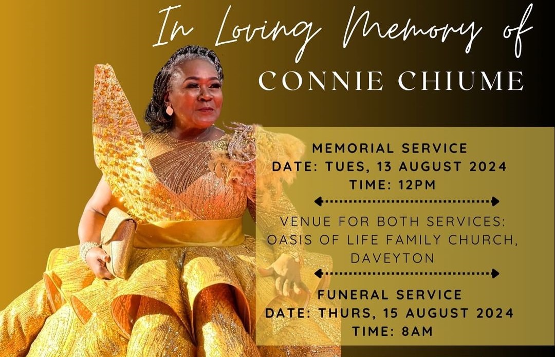 Watch Live Memorial Service Of Connie Chiume IReport South Africa Watch Live Memorial Service Of Connie Chiume IReport South Africa